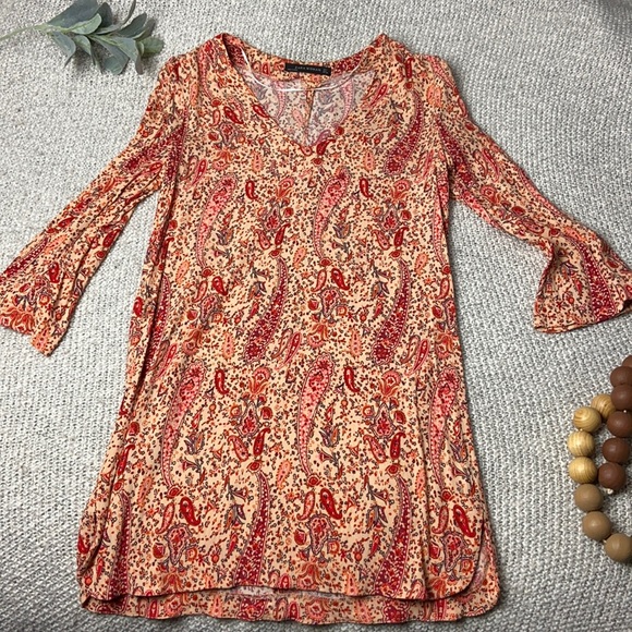 Zara | Dresses | Zara Woman Paisley Dress | Poshmark